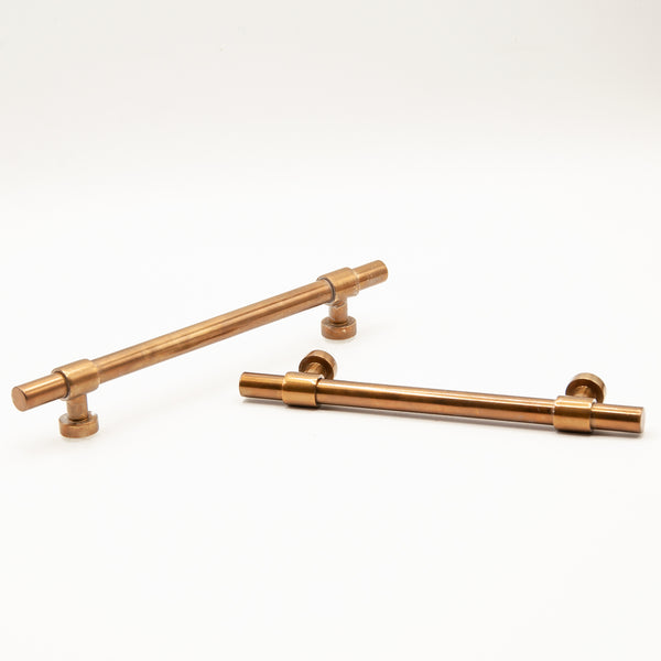 T-shaped cabinet knob- Burnished Brass – Weyland - Incorporating ...